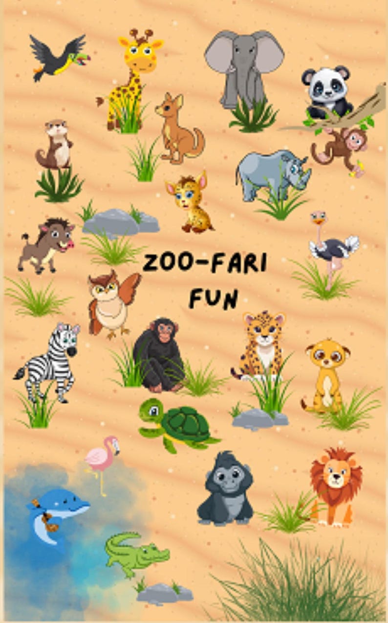 Zoo Animals Quilt Panel and Block Combo Cotton Fabric, - Etsy