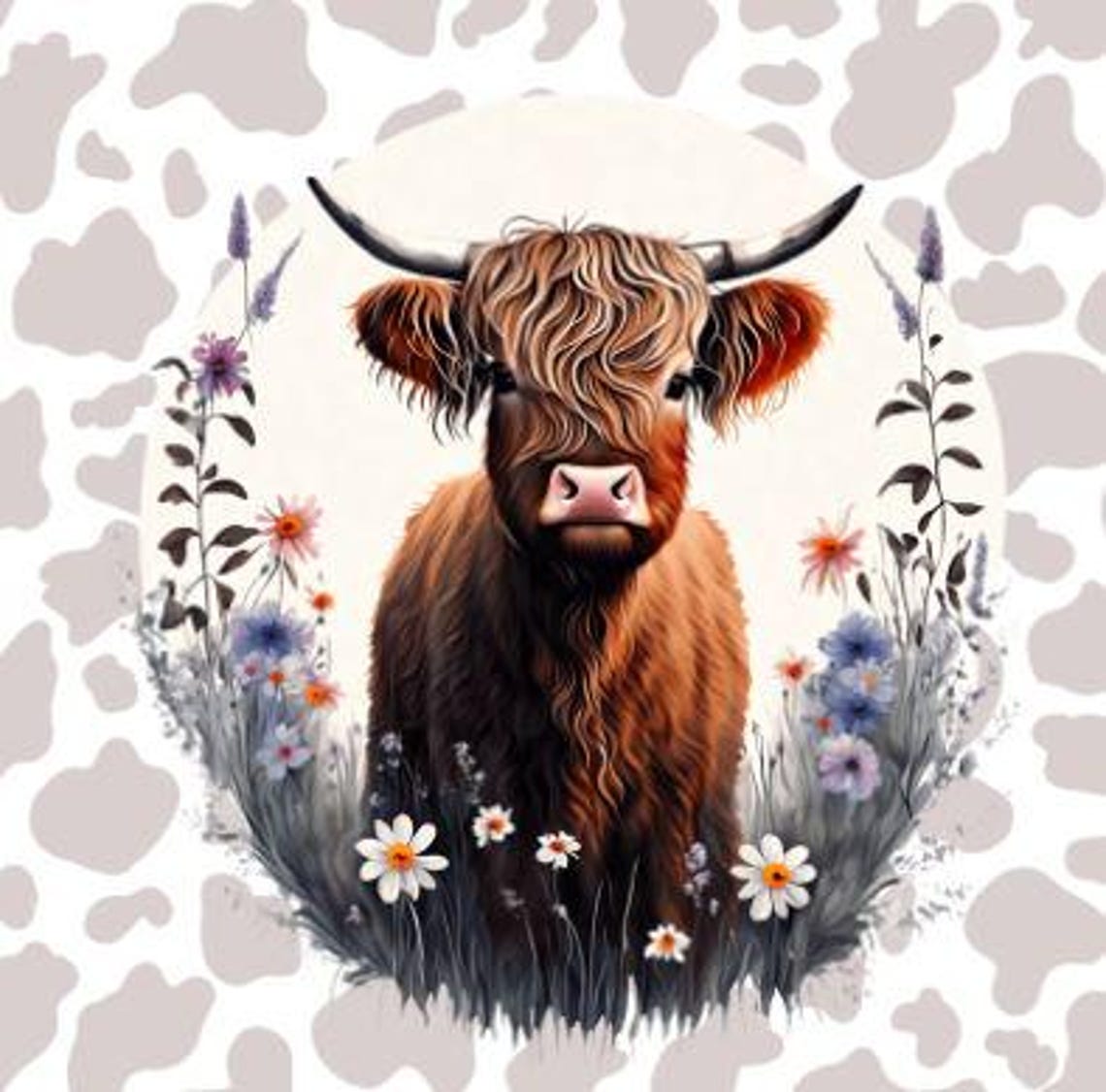 Highland Cow Quilt Panel & Block Combo, Highland Cows Panel, Highland ...