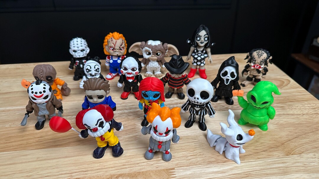 Halloween Mini Articulated Figures - Etsy Canada