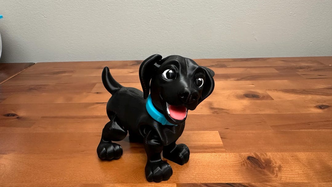 Articulated Black Lab - Flexi Black Lab - Etsy