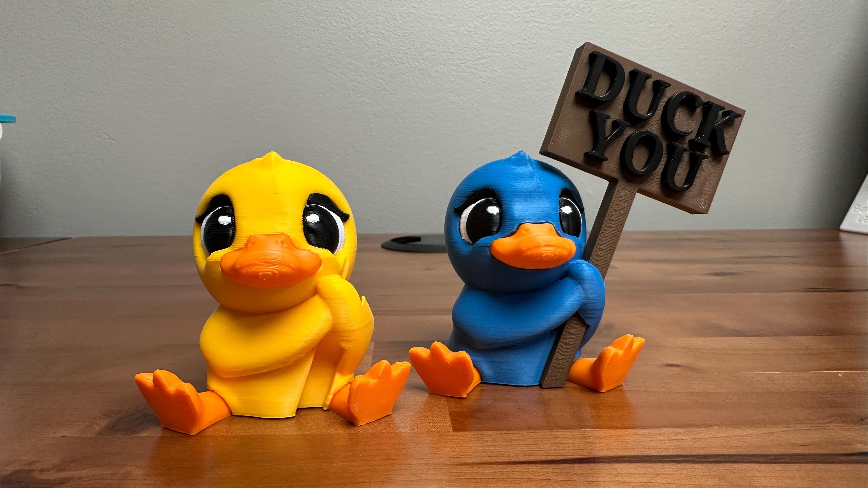 Duck You - Cute Duck With Sign - Etsy