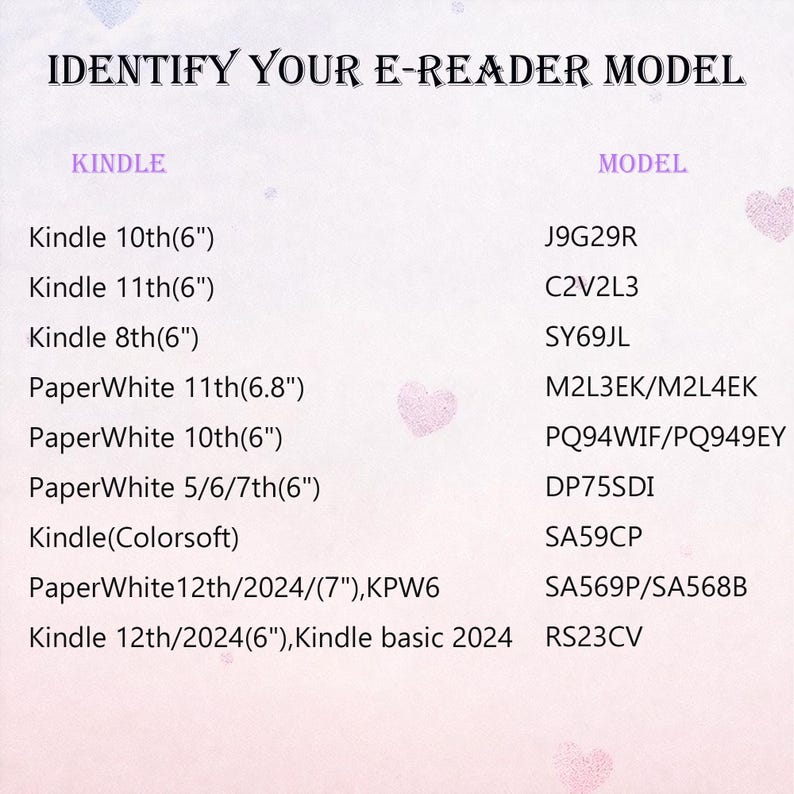Anime Pattern Kindle Personalized for Case Paperwhite 1/2/3/4 ...