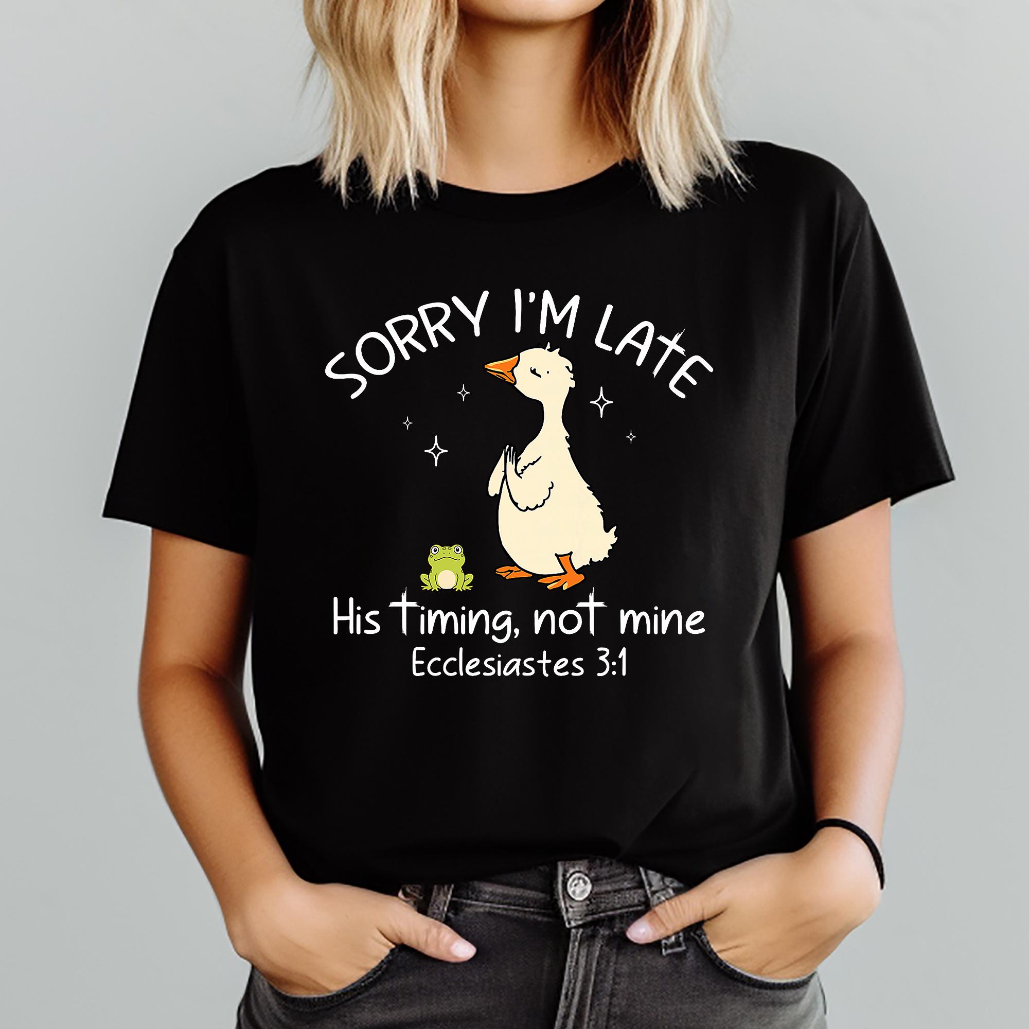 Sorry I’m Late PNG Bundle, Funny Christian Duck Cat Designs ...