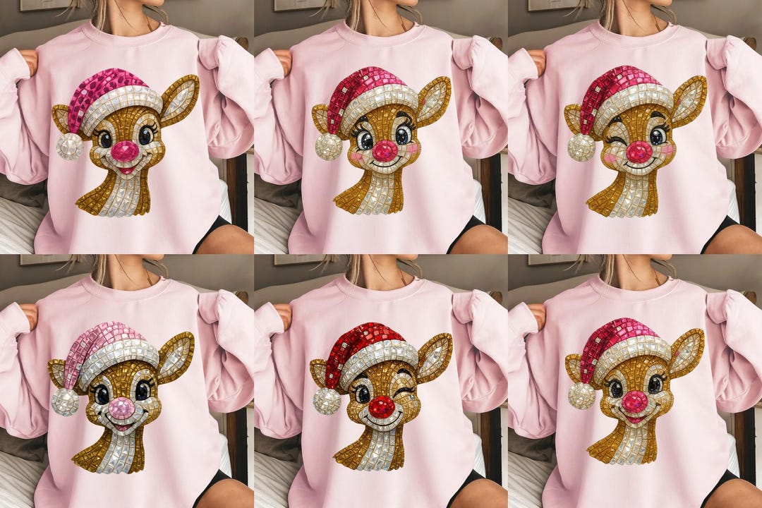 Rhinestone Reindeer Png, Bling Christmas Png, Sparkly Rhinestone ...