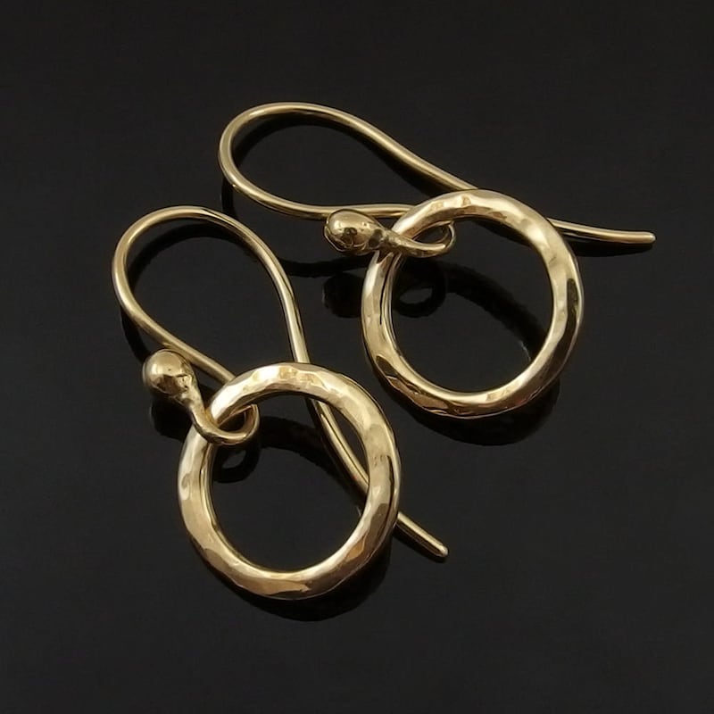 18k Gold Earrings - Etsy