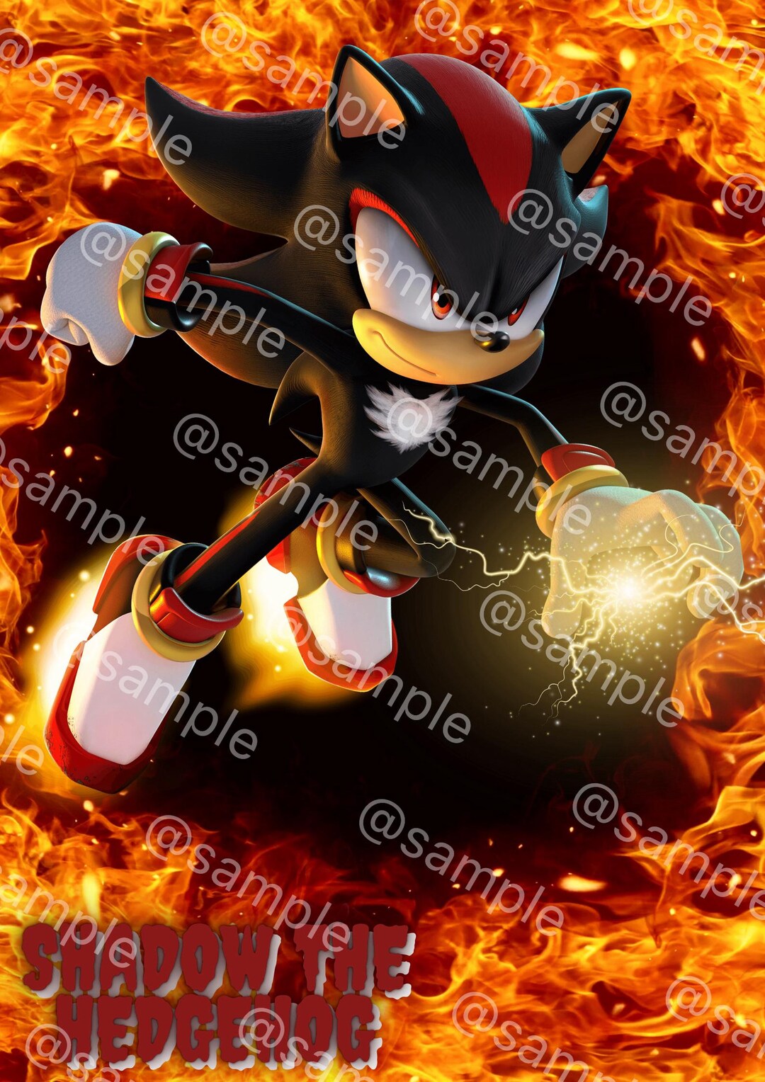 Shadow the Hedgehog: Burning Resolve - Etsy