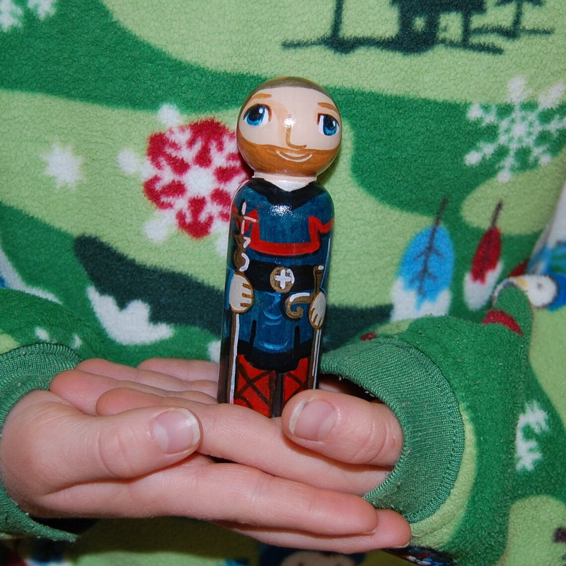 St Eric IX of Sweden Catholic Saint Doll - Wooden Peg Toy - Made to ...