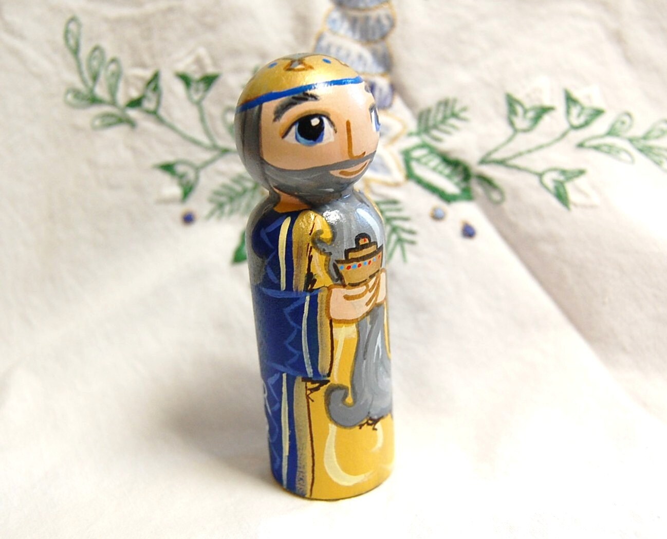 Saint Melchior Catholic Saint Doll Large Peg Toy Made to - Etsy