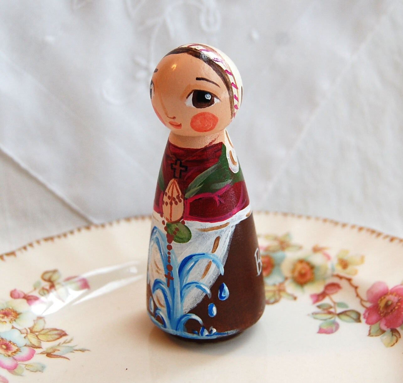 St Bernadette of Lourdes Catholic Saint Doll Wooden Toy - Etsy