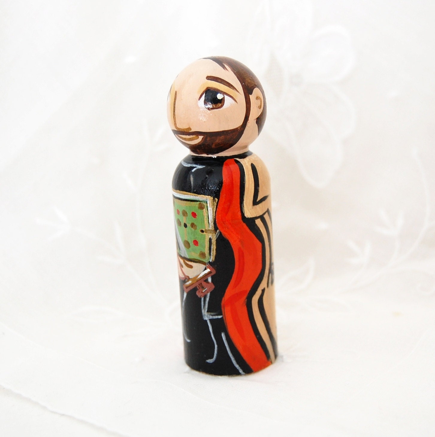 Saint Bartholomew the Apostle Catholic Saint Doll - Wooden Toy - Made ...