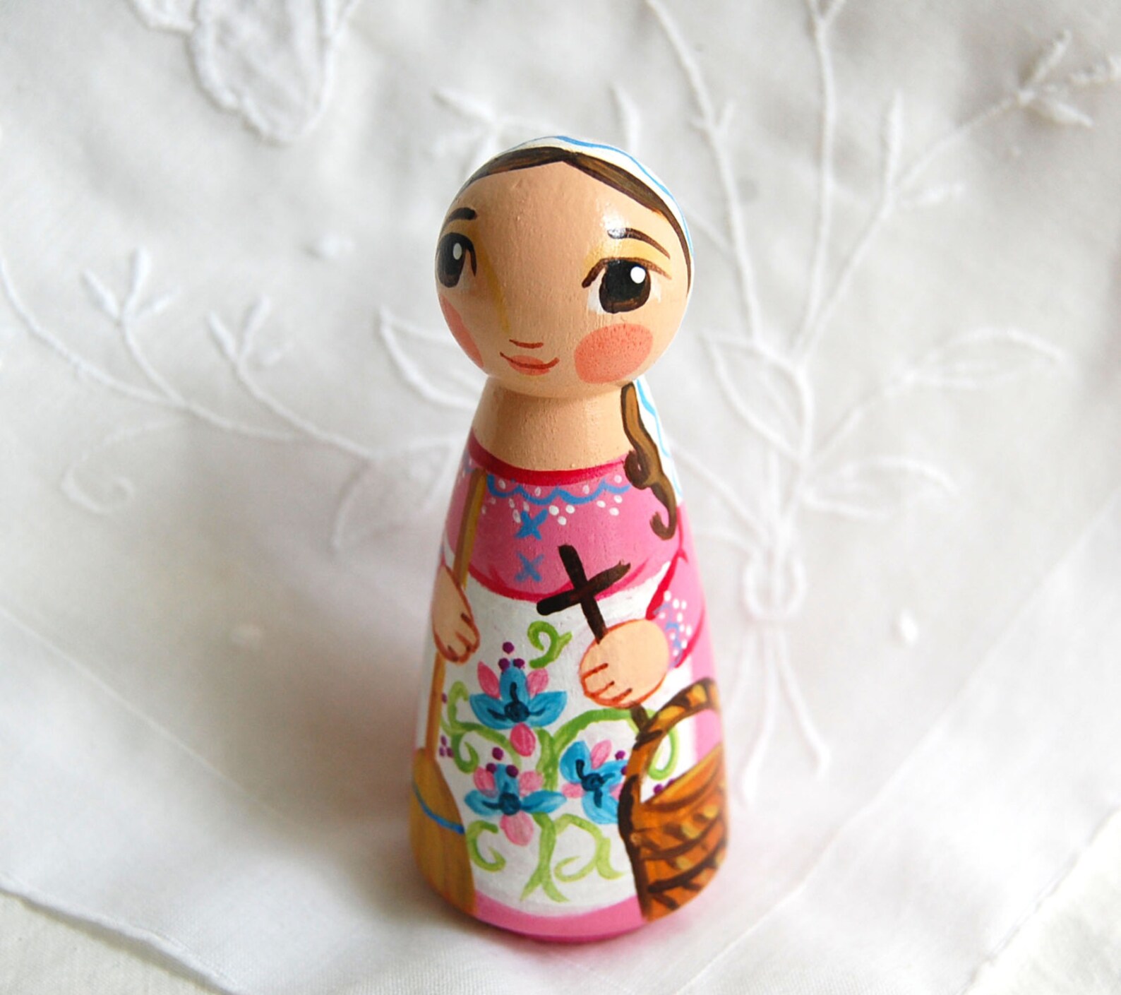 St. Martha Wooden Doll Catholic Saint Toy Made to Order - Etsy