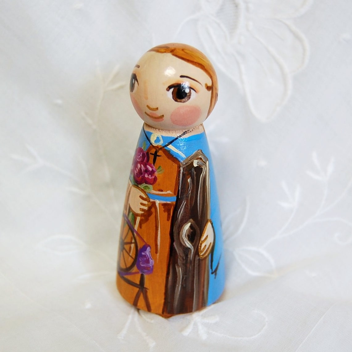 St Seraphina Wooden Catholic Saint Doll Toy Made to Order - Etsy