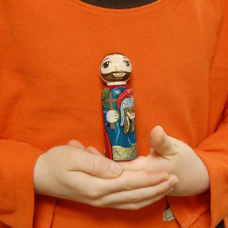 St Paul the Apostle Wooden Catholic Saint Peg Toy - Doll - Made to ...