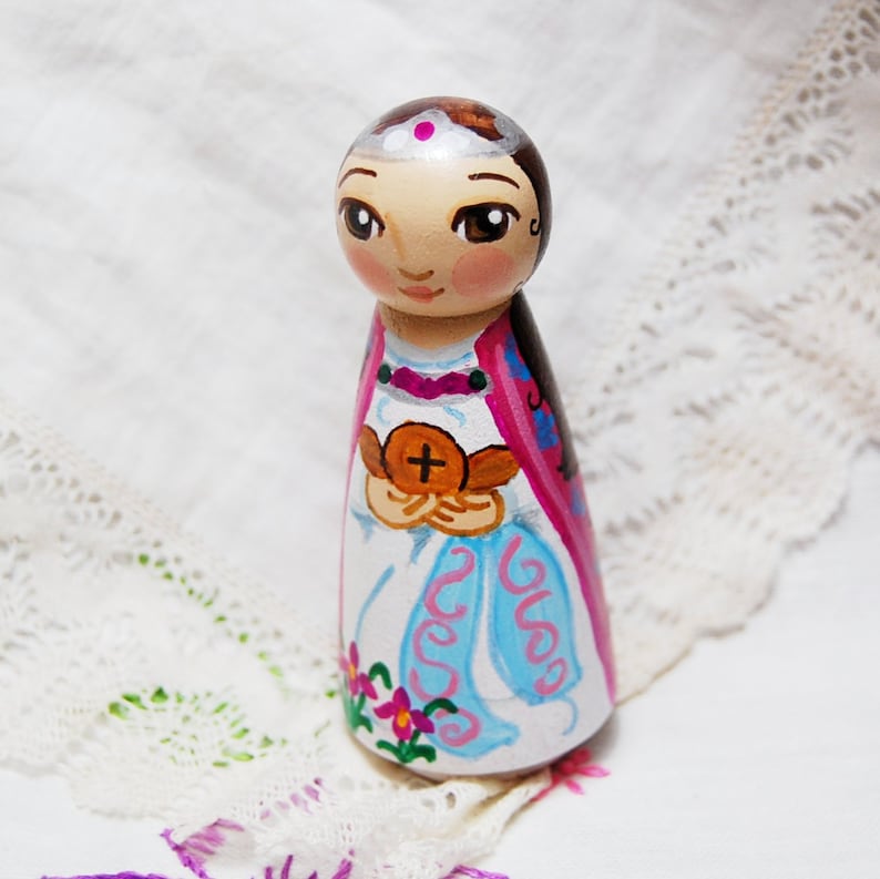St Emma Wooden Toy - Catholic Saint Doll - Made to Order - Etsy