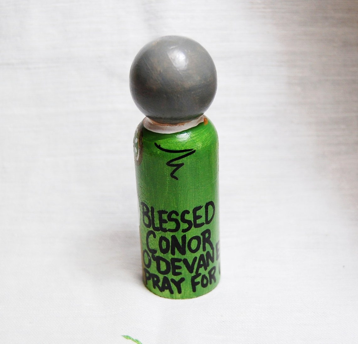 Blessed Conor O'devaney Catholic Saint Toy - Wooden Peg Doll - Made to ...