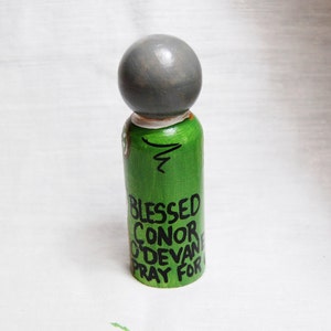 Blessed Conor O'devaney Catholic Saint Toy - Wooden Peg Doll - Made to ...