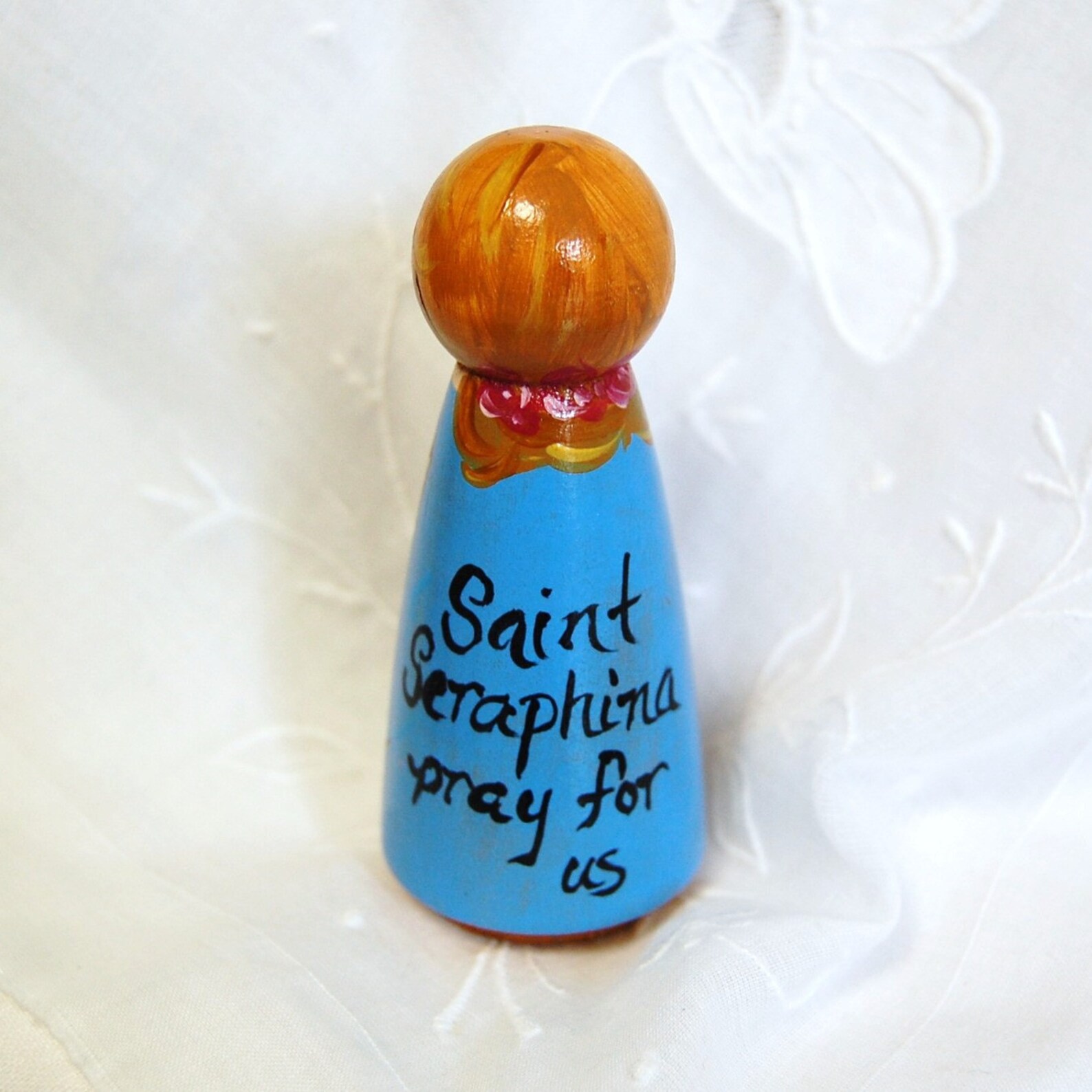 St Seraphina Wooden Catholic Saint Doll Toy Made to Order - Etsy