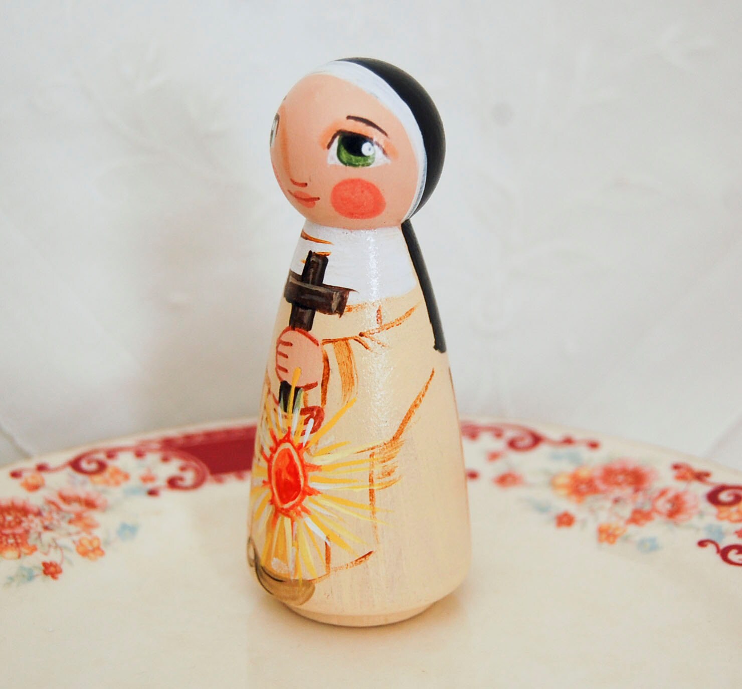 St Alice Catholic Saint Doll Wooden Toy Made to Order - Etsy