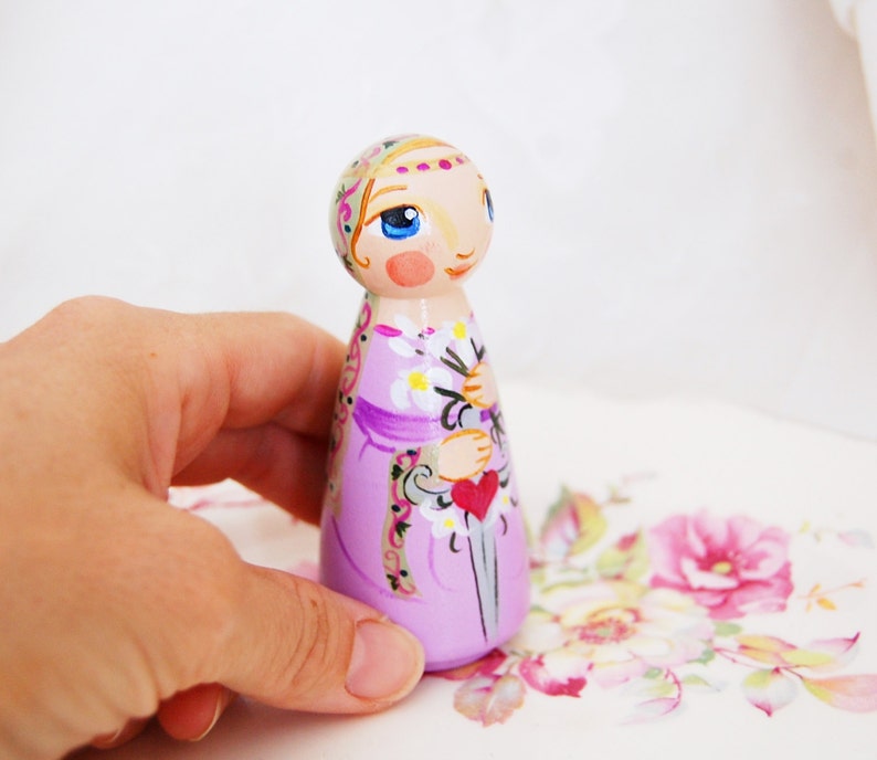 Saint Victoria Catholic Saint Doll - Wooden Toy - Made to Order - Etsy