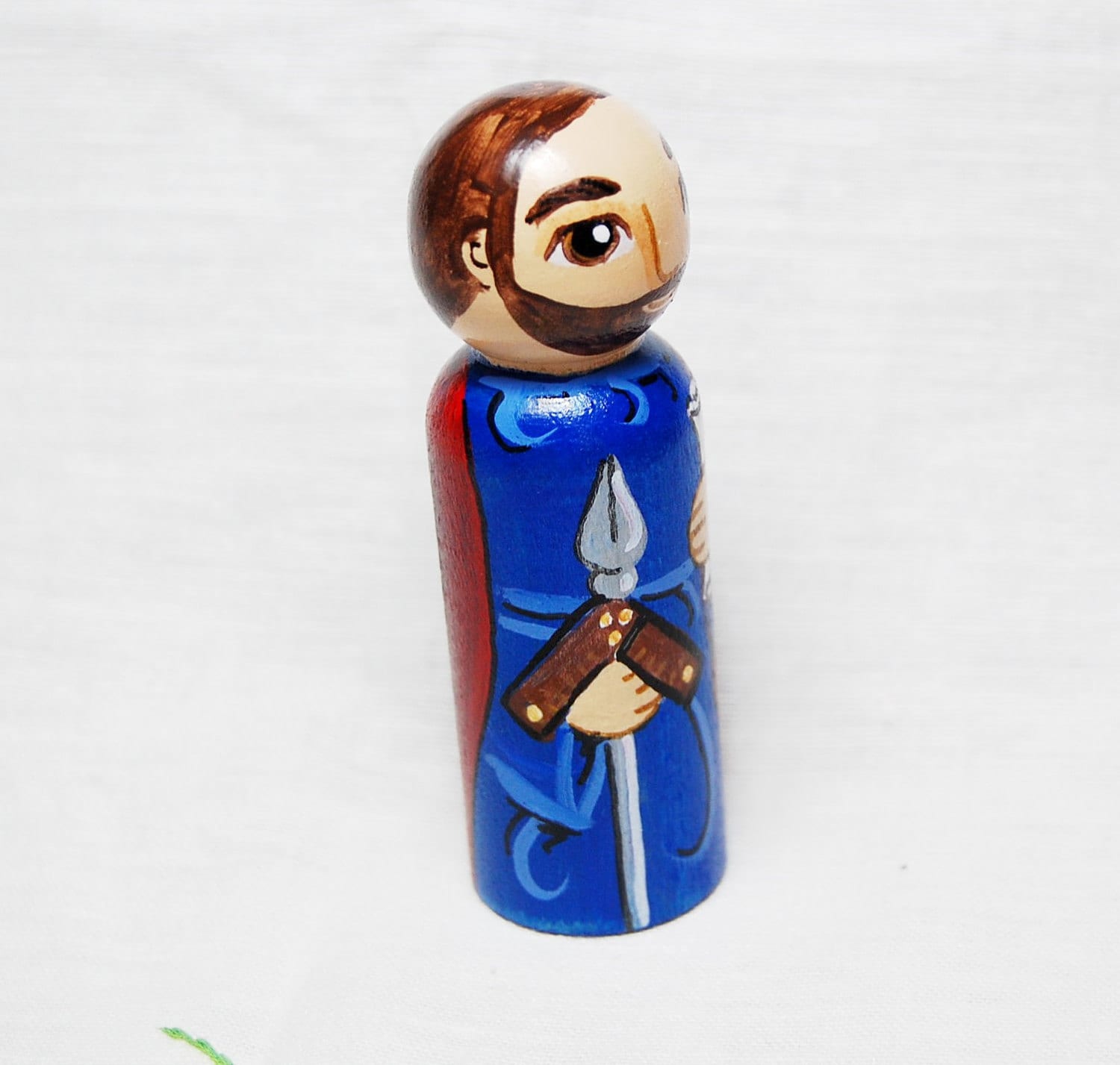 Saint Thomas the Apostle Catholic Saint Doll - Wooden Toy - Made to ...