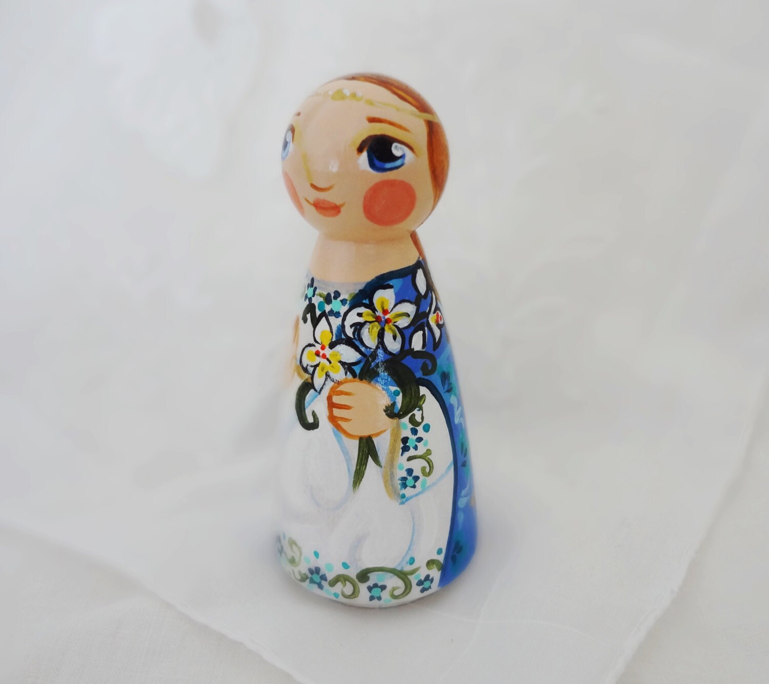 Saint Gabriel Archangel Catholic Saint Doll - Wooden Toy - Made to ...