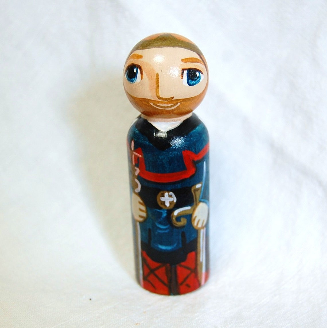 St Eric IX of Sweden Catholic Saint Doll - Wooden Peg Toy - Made to ...