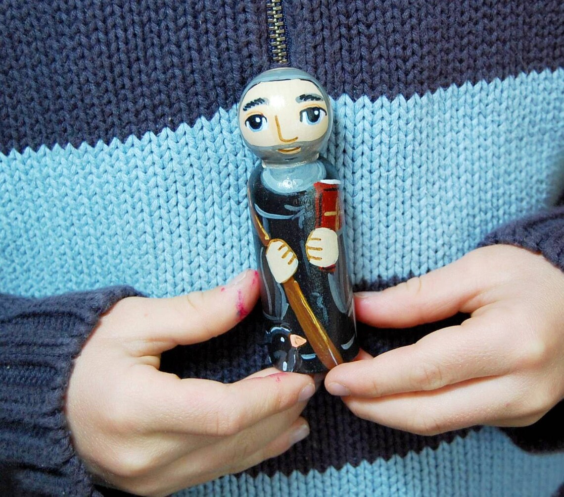 Blessed Conor O'devaney Catholic Saint Toy - Wooden Peg Doll - Made to ...