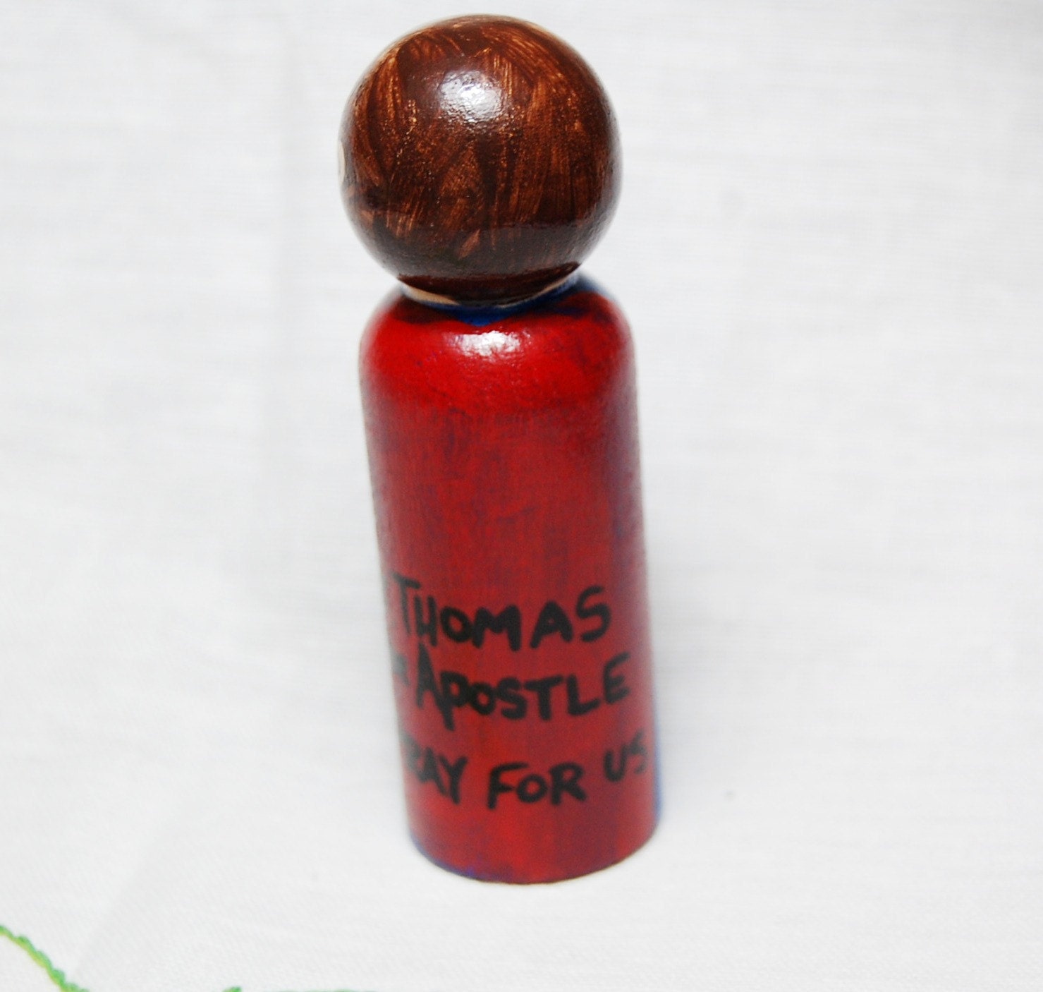 Saint Thomas the Apostle Catholic Saint Doll Wooden Toy Made to Order ...