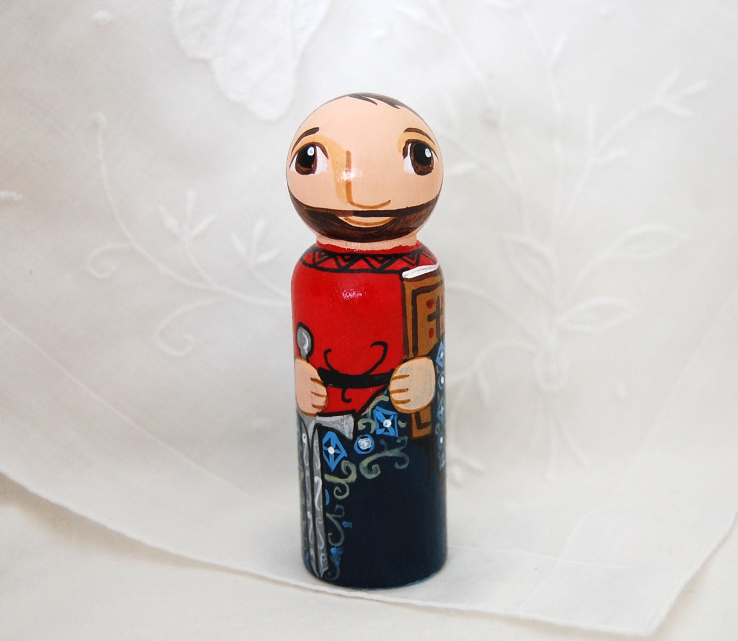 St Paul the Apostle Wooden Catholic Saint Peg Toy - Doll - Made to ...