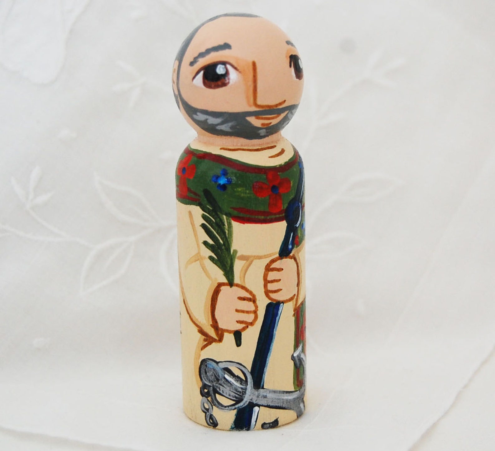 Pope Saint Clement I Catholic Saint Doll Wooden Toy Made to Order - Etsy