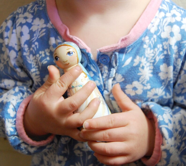 Our Lady Sanctuary of Merciful Love Catholic Saint Doll - Wooden Toy ...