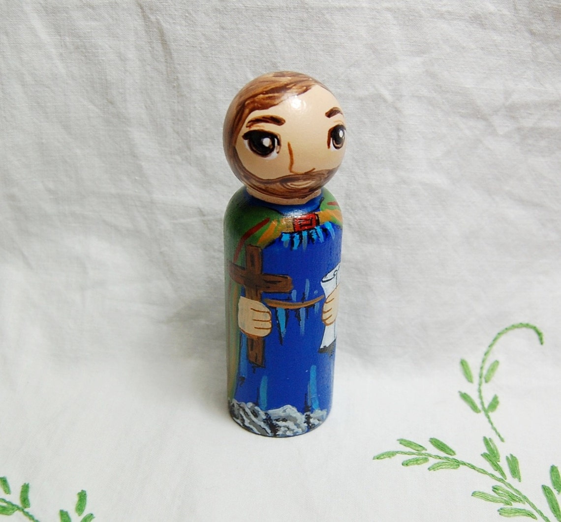 St Timothy Catholic Saint Toy Wooden Doll Made to Order - Etsy