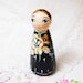 Our Lady of Lourdes Catholic Saint Doll Wooden Toy Made to Order - Etsy ...