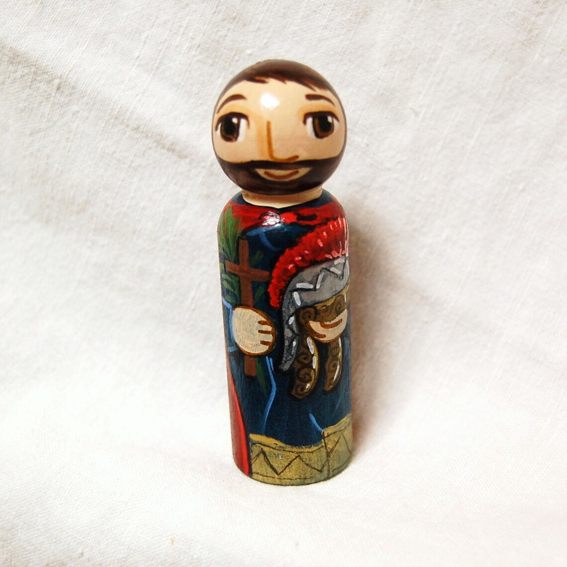 St Adrian Catholic Saint Doll - Wooden Toy - Made to Order - Etsy