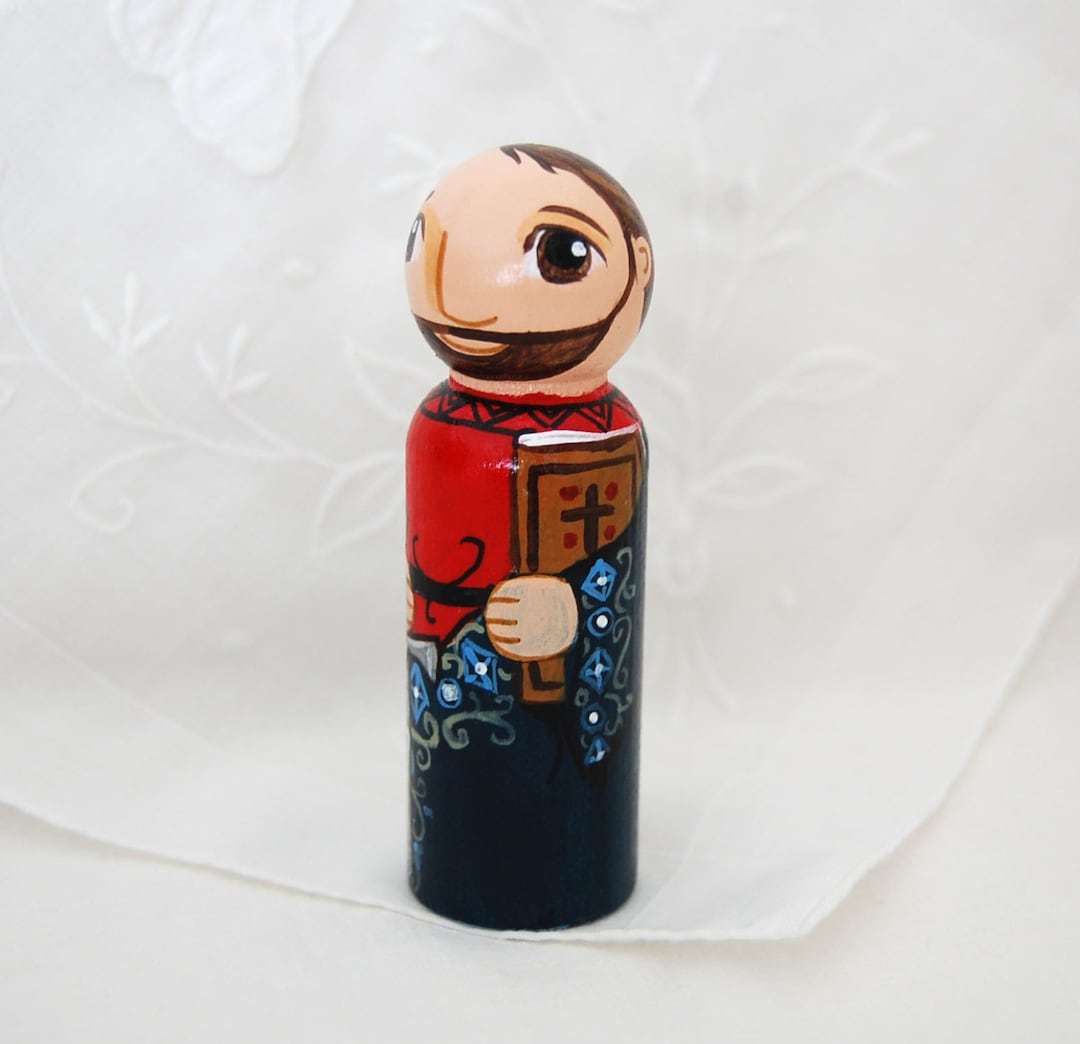 St Paul the Apostle Wooden Catholic Saint Peg Toy - Doll - Made to ...