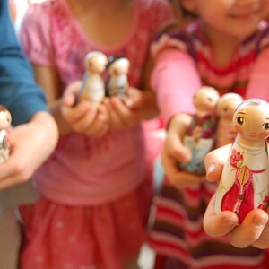 St Natalie Catholic Saint Doll - Wooden Toy - Made to Order - Etsy