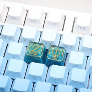 FF14 Job Symbols Keycaps Artisan Resin Keycap Set Cherry MX Compatible ...