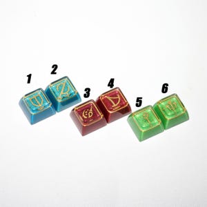 FF14 Job Symbols Keycaps Artisan Resin Keycap Set Cherry MX Compatible ...