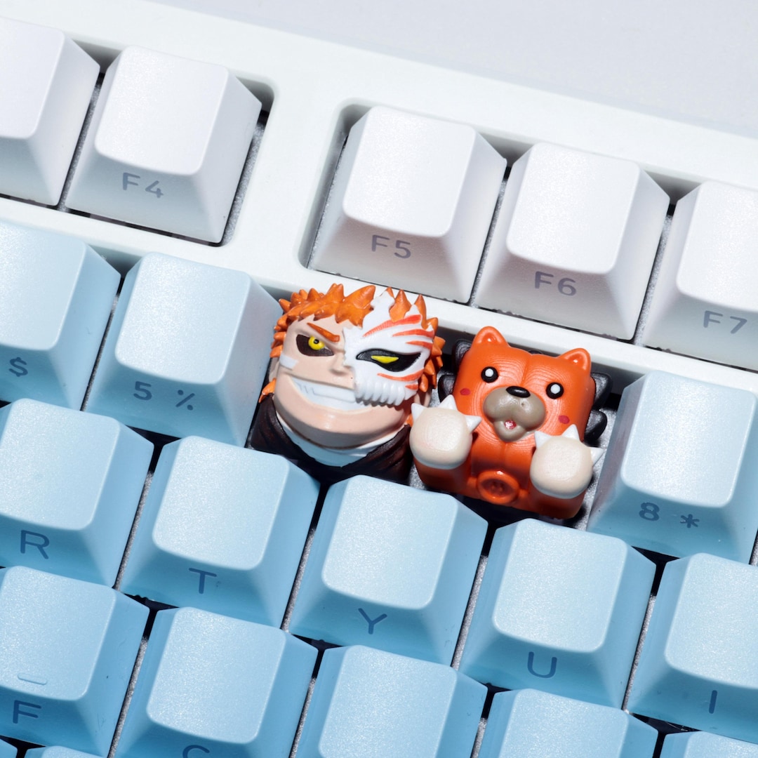 Bleach Ichigo Hollow Mask Kon Artisan Keycap 3D Printed Hand Painted ...