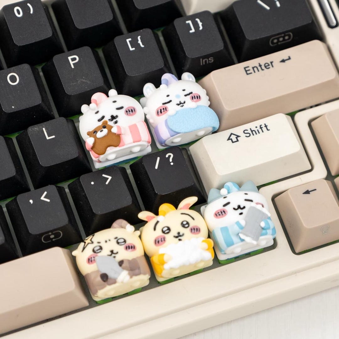 Custom Chiikawa Animal Keycaps Cherry MX Switches Handmade Christmas ...