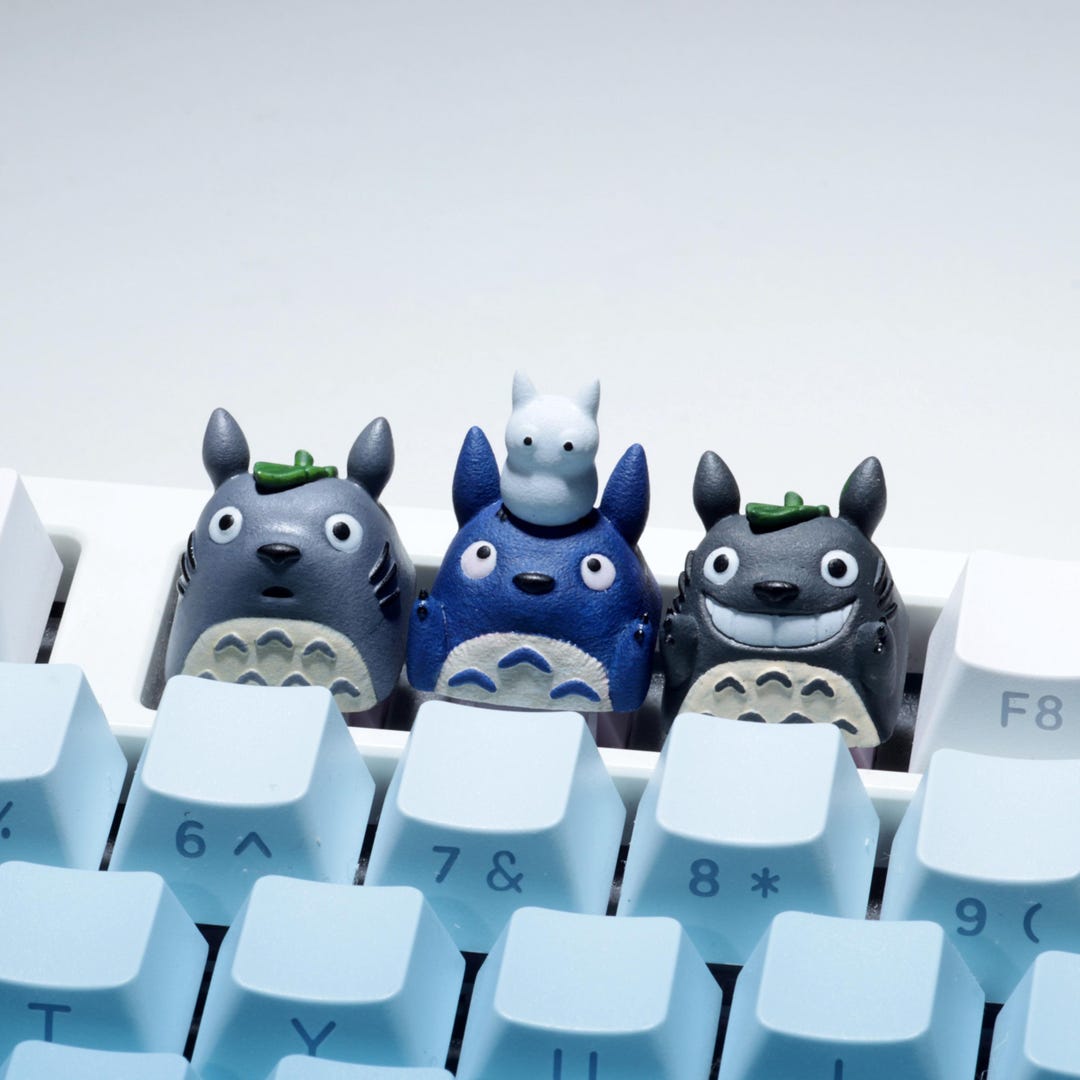 Totoro Artisan Keycap 3D Printed Hand-painted Studio Ghibli Inspired ...
