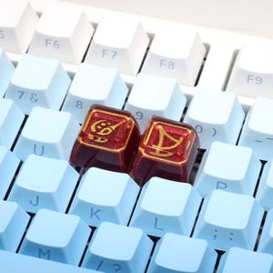 FF14 Job Symbols Keycaps Artisan Resin Keycap Set Cherry MX Compatible ...