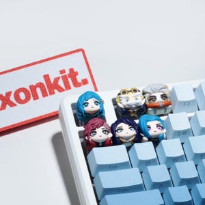 League of Legends Arcane Resin Keycaps Jinx, Vi, Ekko, Caitlyn ...