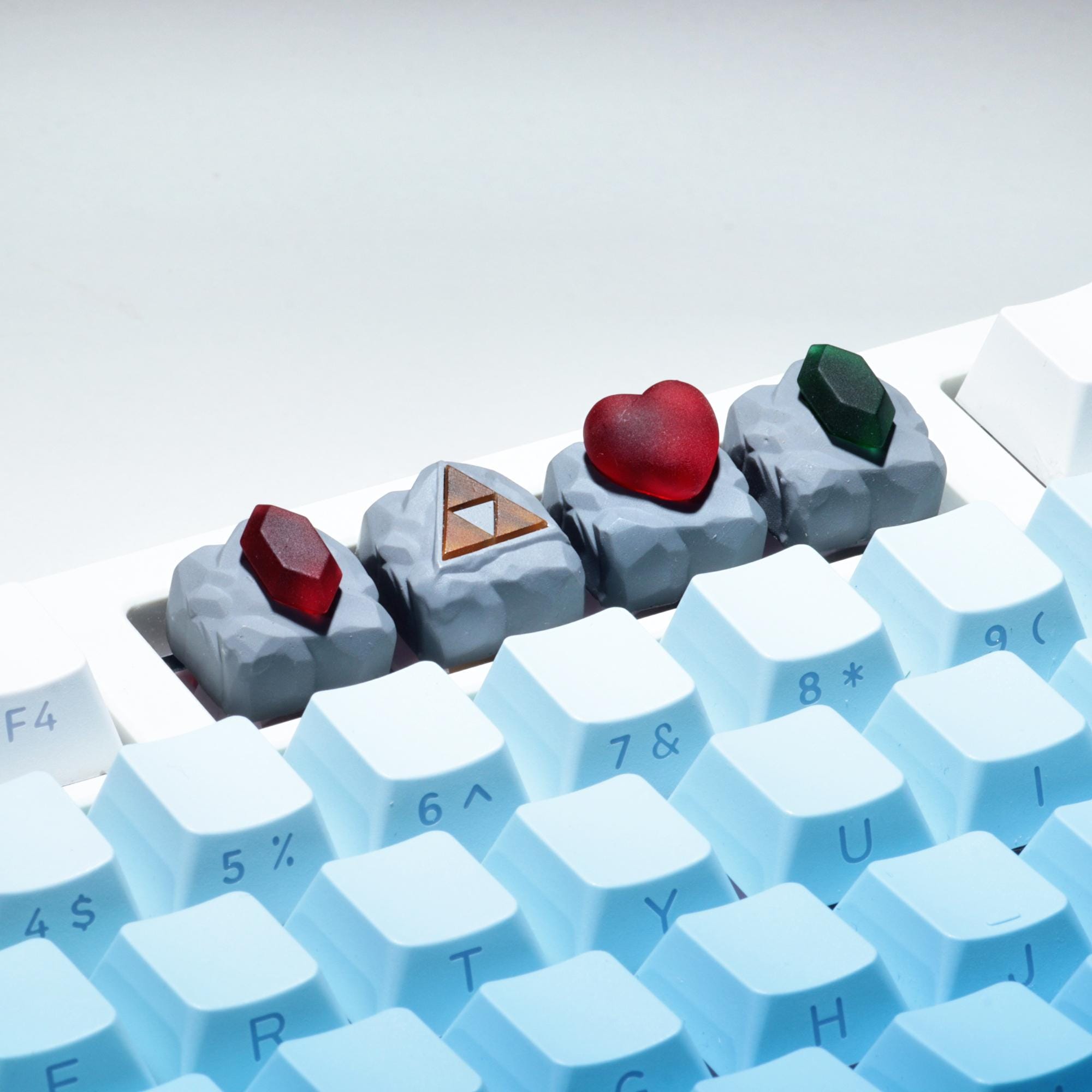 Zelda Keycaps Premium 3D Printed Mechanical Keyboard Keycaps With Triforce Master Sword Hyrule ...
