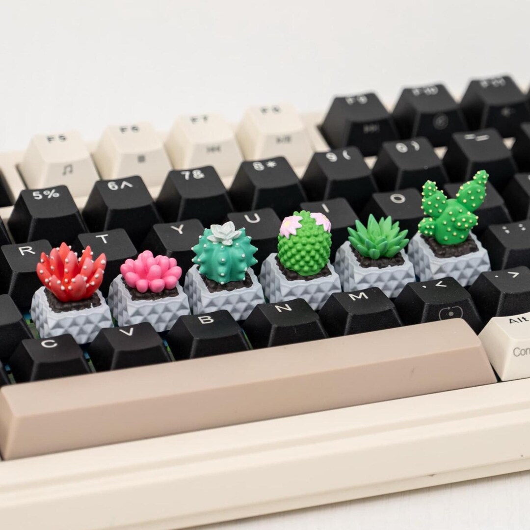 Succulent Artisan Keycaps Custom Potted Plant Keycaps Mechanical ...