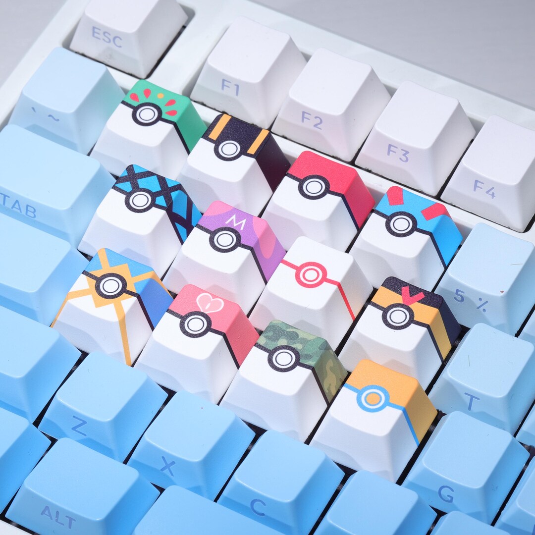 Colorful Monster Ball Keycap Set for Mechanical Keyboards 12 Unique ...