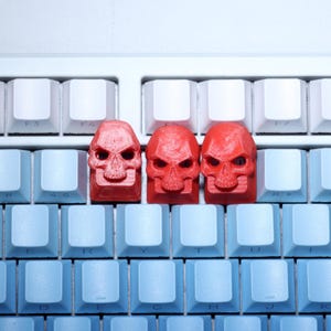 Skull Artisan Keycap Set of 3 3D Printed Horror Keycaps for Mechanical ...