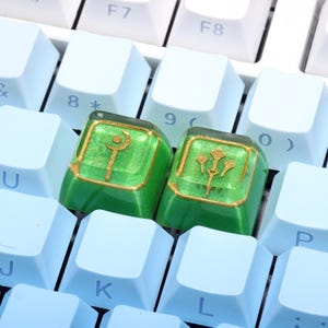 FF14 Job Symbols Keycaps Artisan Resin Keycap Set Cherry MX Compatible ...
