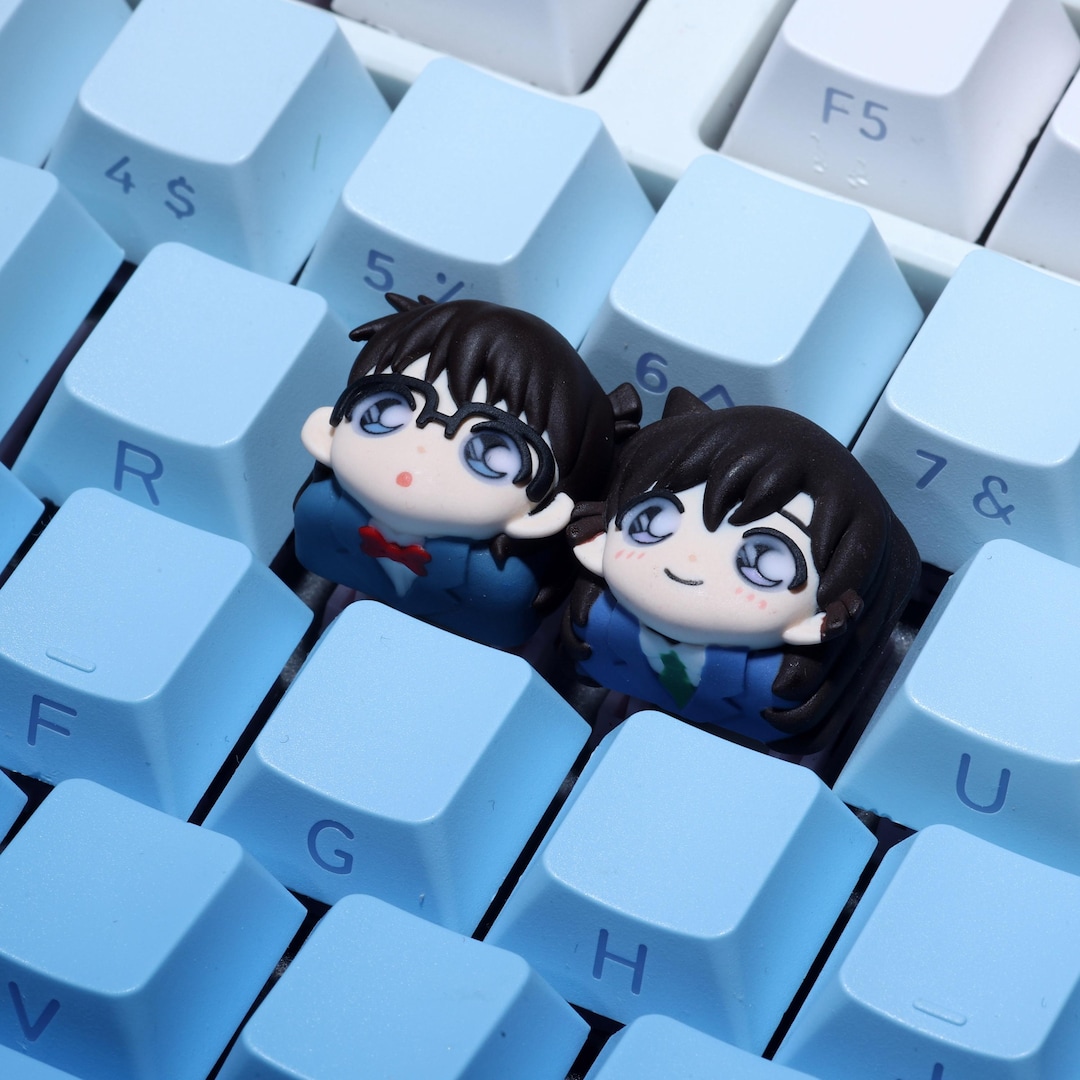 Detective Conan Ran Mori Resin Keycaps Handmade Anime Artisan Keycaps ...