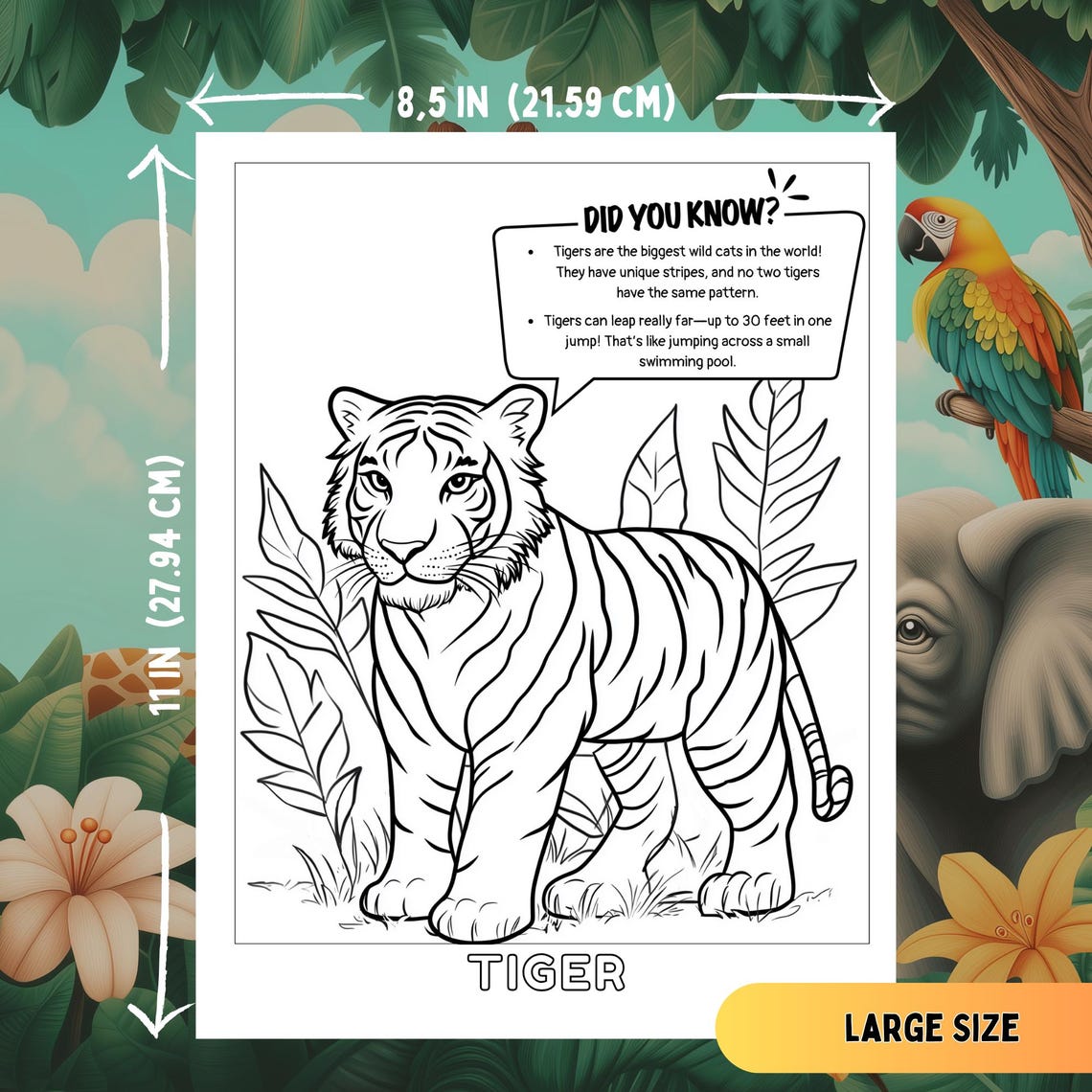 50 Animals Coloring Pages | Fun Educational Printables for Kids | Learn ...